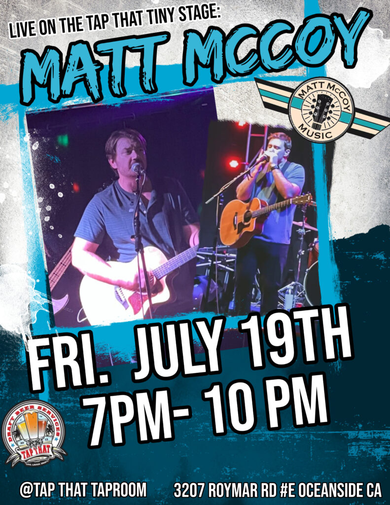 Tap That » Live Music with Matt McCoy Fri. July 19th 7-10pm